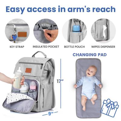 Chine Sac de couche pour bébé sur mesure avec coussin de changement Sac de voyage pour nouveau-né à vendre