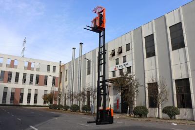 중국 Lithium Battery  25.6V500AH Load  Capatity 1000 KG Electric Order Picking Forklift Truck Lifting Height 8000 mm  Curtis  Drive  System 판매용