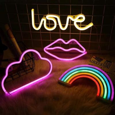China Wholesale Styles Led Neon Light Colorful Rainbow Neon Sign for Room Home Party Wedding Decoration Xmas Gift Neon Lamp for sale