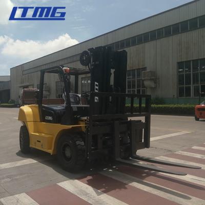 China Caminhão de empilhadeira diesel de 8 toneladas chinês com comprimento triplex da forquilha do mastro 2270mm de 4.5m à venda