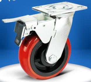 China heavy duty casters with brakes for sale