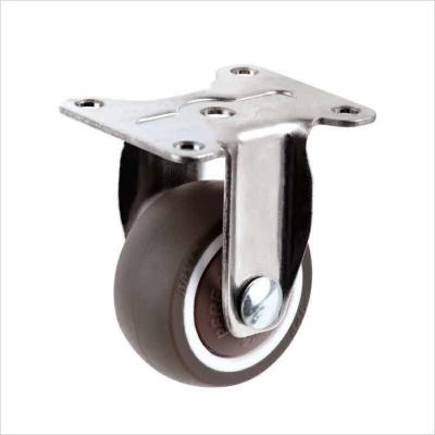 China tiny caster small TPR rubber trolley wheels for small medical equipment for sale