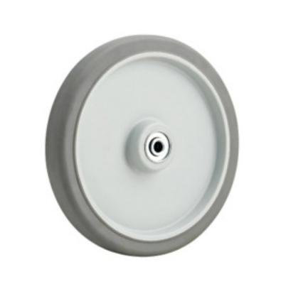 Chine roues de poubelle de glace de mobile de 250mm, trou de Gray Low Profile Castor Wheels 12mm à vendre