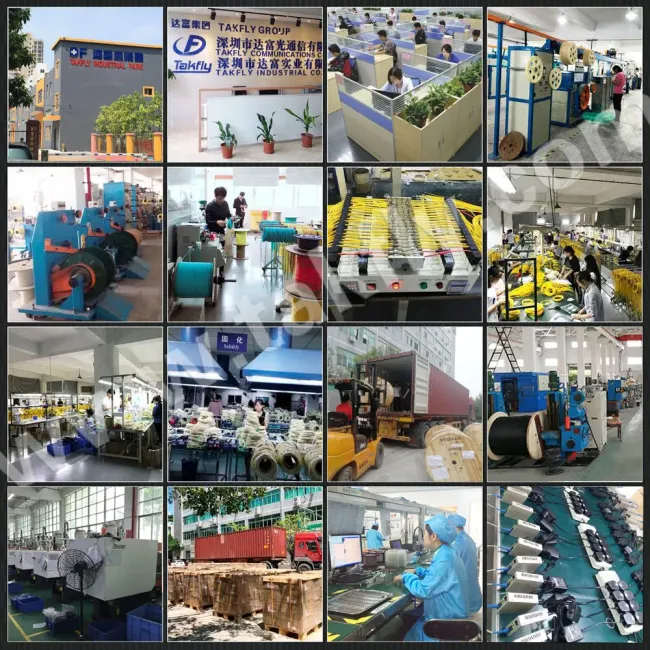 Takfly fiber optic cable production workshop