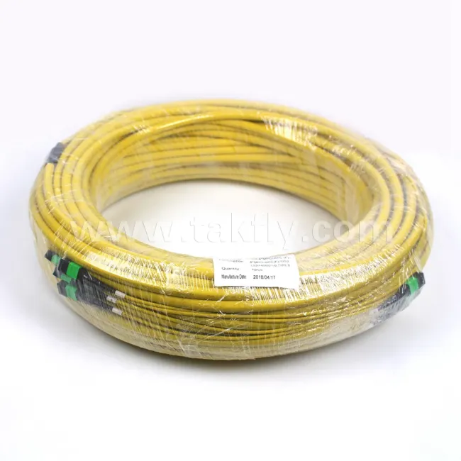 Om3 LSZH MPO/MTP Optical Fiber Patch Cord Cable connector detail