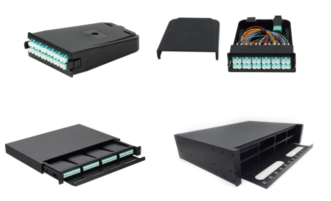 FTTH High-Density MPO/MTP Cassette Management Fiber Optic Patch Panel diagram