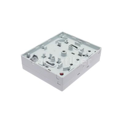 China 1core 2core 4core FTTH Faceplate SC LC Adapter UL94V0 ABS Wall Mounting FTTH Rosette Box for sale