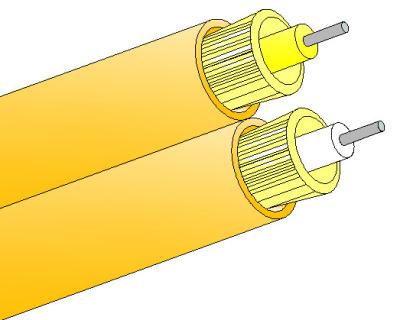 China Duplex 8 Fiber Optic Cables Low Attenuation and SC FC ST LC MPO MU MTRJ D4 SMA Connectors for sale