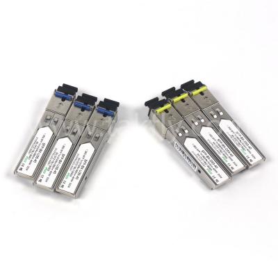 China 1.25G SFP BIDI Modulo de Transmissor Óptico Tx1310/Rx1550nm 40KM SMF DDM LC CISCO JUNIPER HUAWEI COMPATIBLE à venda