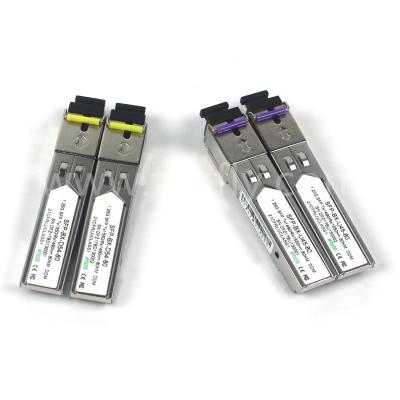 中国 BIDI 1.25 G SFPトランシーバー Tx1550/Rx1490nm 80KM SMF DDM LC CISCO JUNIPER HUAWEI コンパティブル 販売のため