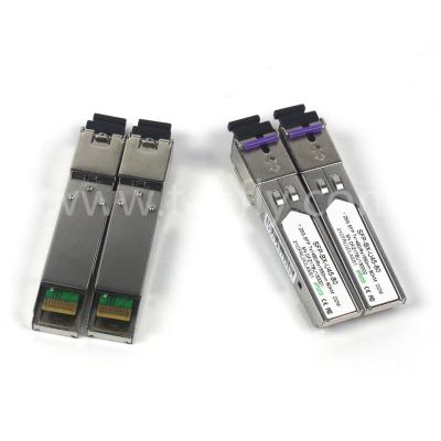 中国 BIDI 1.25 G SFPトランシーバー Tx1550/Rx1490nm 80KM SMF DDM LC CISCO JUNIPER HUAWEI コンパティブル 販売のため