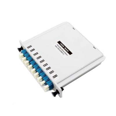 중국 LGX는 셀 방식인 것을 위한 8 채널 수동적 CWDM 먹스 역다중화기 인서트 타입 1270nm 1610nm을 권투합니다 판매용