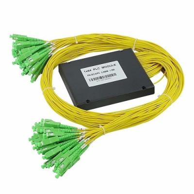 중국 1x64 SC APC 단일모드 2.0 밀리미터 G652D LSZH 1M ABS PLC 분배기 텔레콤 판매용