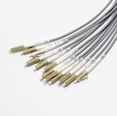 China 12C Armored SC LC Multimode Fiber Patch Cord 2.0 Breakout Stainless Steel for sale