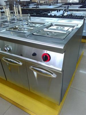중국 내각 서쪽 직업적인 부엌 장비를 가진 뜨거운 음식 전시 가스 Bain Marie 판매용