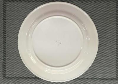 Chine La vaisselle blanche de porcelaine place le poids rond 150g du diamètre 25cm de plat de jante large à vendre