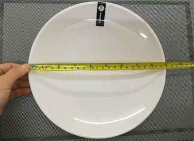 Chine La vaisselle non cuite de porcelaine place la couleur INCONNUE de blanc du poids 250g du diamètre 23cm de plat à vendre