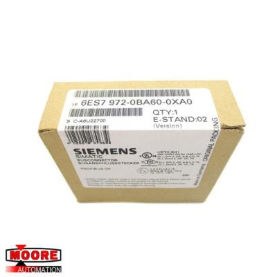 中国 6ES7972-0BA60-0XA0 6ES7 972-0BA60-0XA0 Siemens ProfibusのコネクターSimatic 販売のため