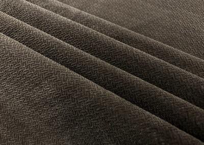 Chine grain mou superbe Brown foncé du tissu T de velours de burn-out du bout droit 165GSM 150cm à vendre