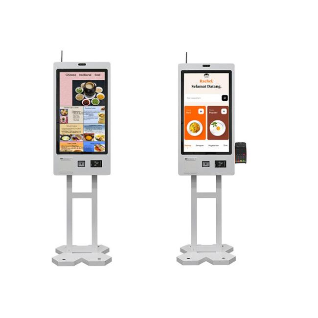 Self-service kiosk in retail environment