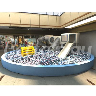 China Custom Colors Bettaplay Indoor Playground Equipment-Small Slide with Ocean Ball Pool and Soft Play Facilities IOS Certified for sale