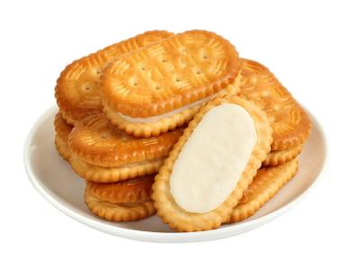 Cina OEM Milk Tasting Sandwich Cream Biscuits Cookies Pacchetto Famiglia in vendita