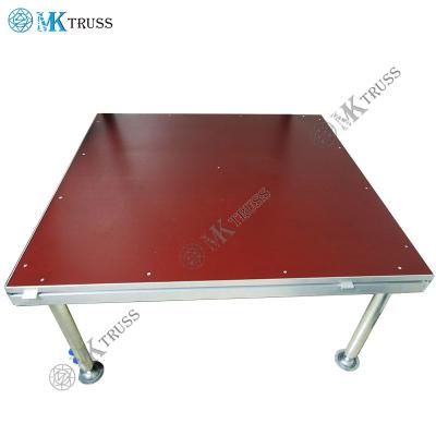 中国 組立 4'x8' 黒色とカスタマイズされたデザインの調整可能なイベントステージプラットフォーム 販売のため