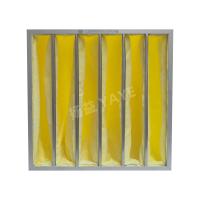 Quality Synthetic AHU Bag Filter Air Conditioning Bag Filters For Hospital / Food Industries for sale