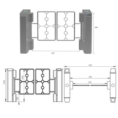 中国 高品質の双方向アンチクライミングスイングターンスタイルゲート 安全アクセス制御 販売のため
