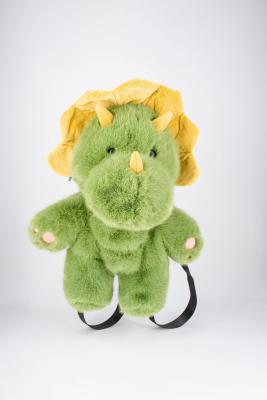 China OEM ODM Plush Backpack Dinosaur Image With Adjustable Shoulder Strap for sale