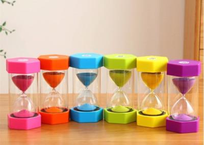 中国 OEMは時計1min 5min 4min 30sの子供に適する歯磨きのホールダーの微細な砂のタイマーを紙やすりで磨きます 販売のため