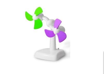 中国 カップル携帯用小型ファンの楽しみの電子ギフトはヘッドUSB再充電可能なAAA電池の回転二倍になります 販売のため