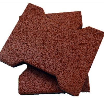 China Customized Horse Stable Rubber Floor Green Interlocking Rubber Pavers For Horse Barns for sale