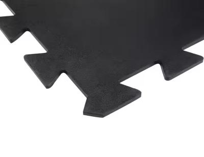 China Grid Gym Rubber Flooring Interlocking Resilient Anti Fatigue Non Slip for sale
