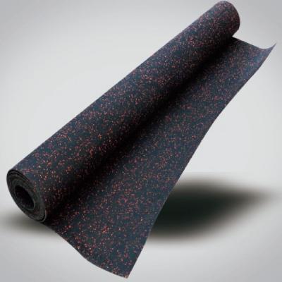 Cina 1220X6mm Rubber Non Slip Matting Roll Shock Absorption Gym Mat Rolls Lightweight per esercizio fisico in vendita