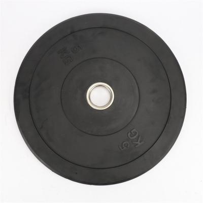 China 51mm Rubber Dumbbell Plates 15kg Fitness Gear Weight Plates Black for sale