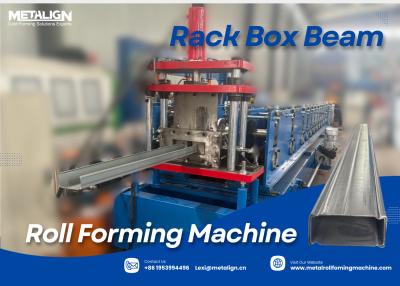 China Heavy Duty Box Beam Roll Forming Machine with 13 Forming Stations 70mm Shaft and 5.5Kw Motor for sale