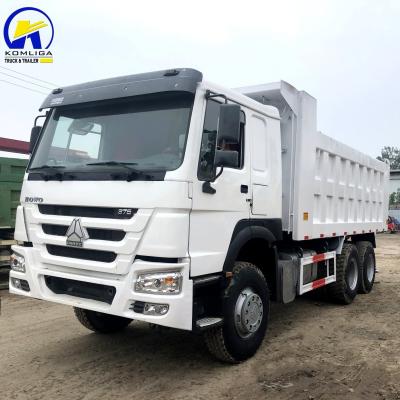 China 6X4 Usado Sinotruk HOWO Dump Truck / Tipper 371HP 375HP com uma cabine de dormir e A / C à venda