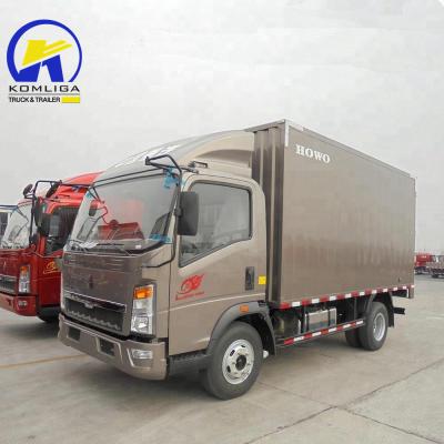 中国 Sinotruk HOWO ホハン Cdw 4X2 ミニバン ボックス 貨物 3 トン ダンプ トラック 150hp 販売のため