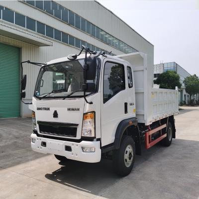 中国 Sinotruk HOWO Homan 4X2 4X4 小型ダンプトラック 3.5 トン 120Lの燃料タンカー容量 販売のため