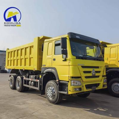 China 10 wielen Tipper tweedehands HOWO 371HP Gebruikte dumptruck Blauw met Zf8118 stuurstelsel Te koop