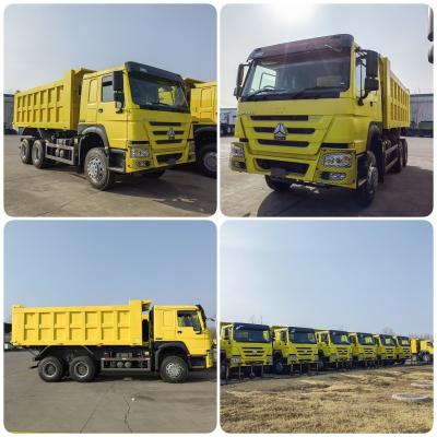 Cina Camionetti di gomma usati Heavy Duty HOWO 371HP 6X4 Dump Truck con trasmissione manuale in Africa in vendita