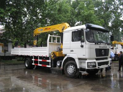 China Gebruikte Shacman 4X2 kraantruck met Hf9 vooras en ventrale kantelkraan hydraulisch tillen Te koop