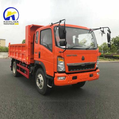 China Sinotruck HOWO 4X2 4X4 6 wielen Mini Dumping Dump Tipper Truck Euro 2 emissie standaard Te koop