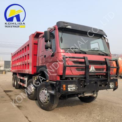 中国 レッド8X4 トラック 371HP 375HP 400HP 420HP シノトラック 重荷 トピック ティッピング ティッパー ダンパー 中古 ダンプ トラック と HOWO トラック アフリカ市場 販売のため