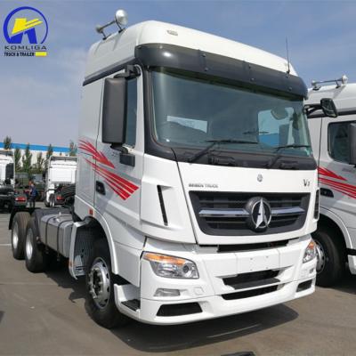 China Beiben sleepwagen 6X4 380 pk aanhangwagen trekker hoofd vrachtwagen met en laadcapaciteit 31-40t Te koop