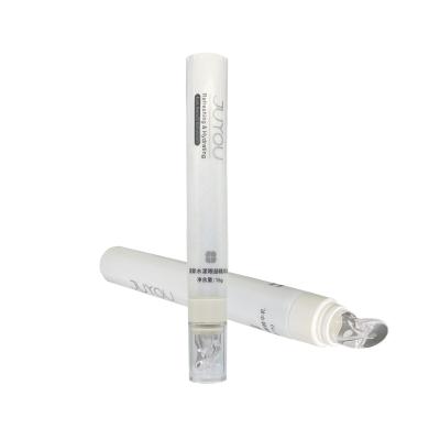 China Clear Silicone Plastic Tube Lip Balm TPE Lipstick Empty Container for Lips Gloss Stick Container Ellipse Skincare Tube Packaging for sale