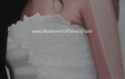 Chine Portraits faits sur commande de peinture à l'huile de toile des portraits de mariage peints à la main de photographies à vendre