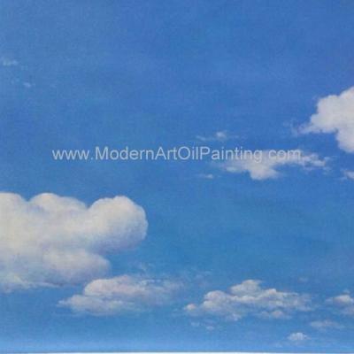 Chine Peinture à l'huile moderne de bleu de ciel de peinture de portrait de paysage de cadeau de photo à vendre