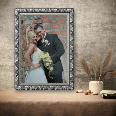 Chine Living Room Realistic Custom Oil Painting Portraits With Frame à vendre